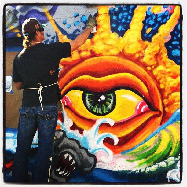 Endless Summer Tattoo Shop Mural Collaboration with Mark Longenecker ...